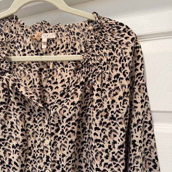 Rebecca Taylor | Tops | Rebecca Taylor Leopard Print Silk Blouse | Poshmark
